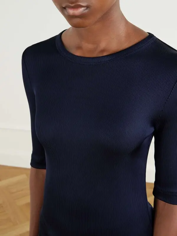AGOLDE Saige Ribbed Stretch-jersey T-shirt