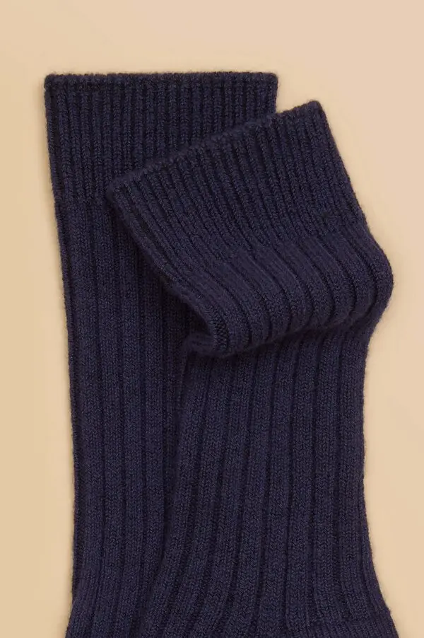 Olivia Von Halle Spencer Osaka Navy Socks