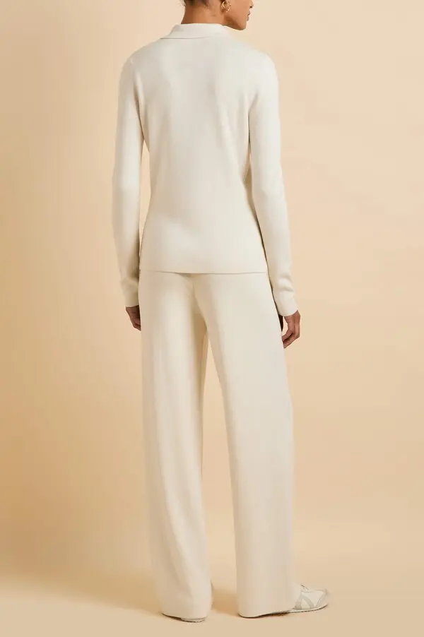 Olivia Von Halle Dree Alaska Ivory Knitwear