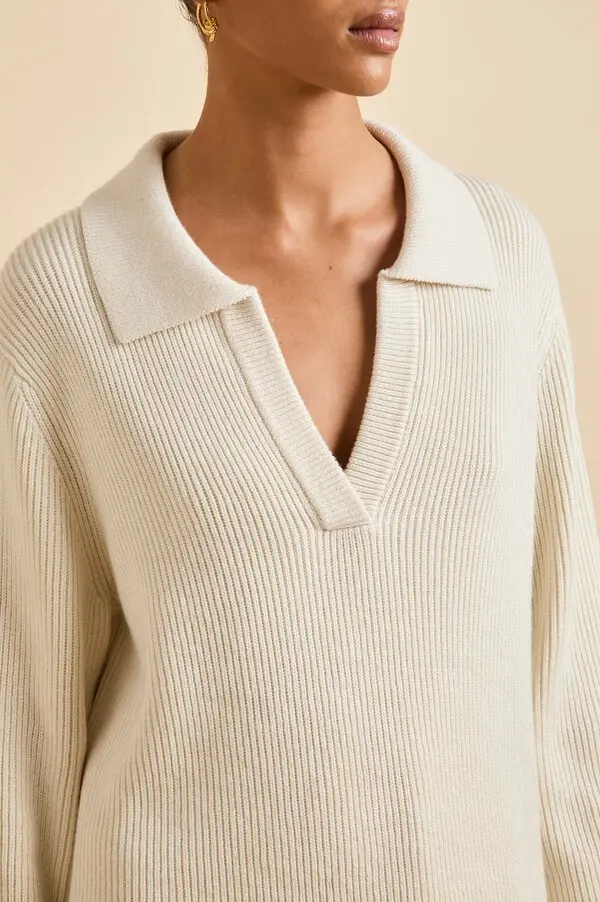 Olivia Von Halle Hutton Alaska Ivory Knitwear