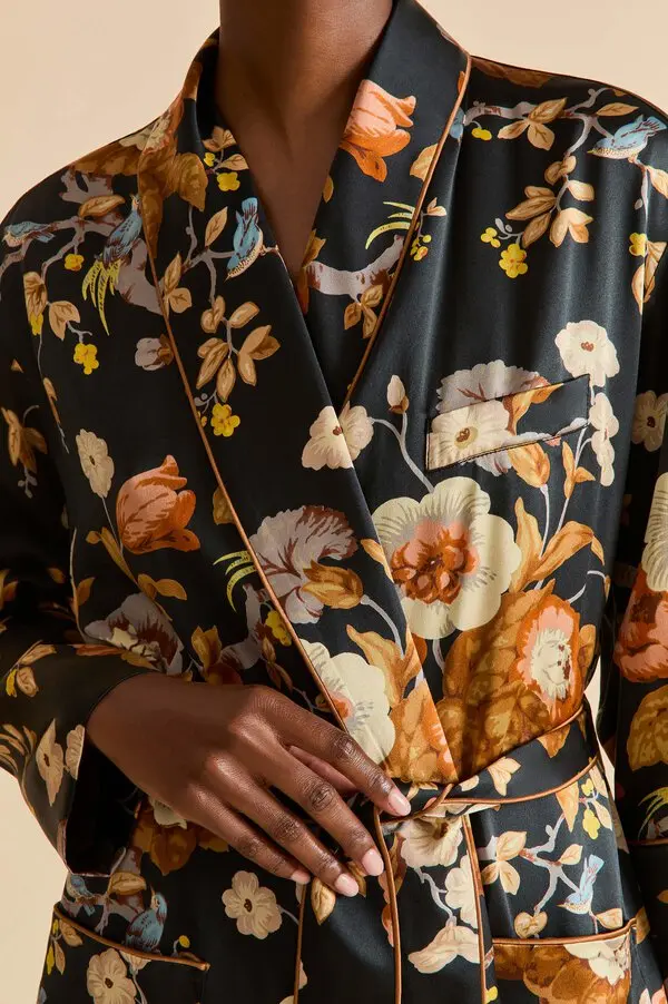 Olivia Von Halle Capability Evora Floral Robe
