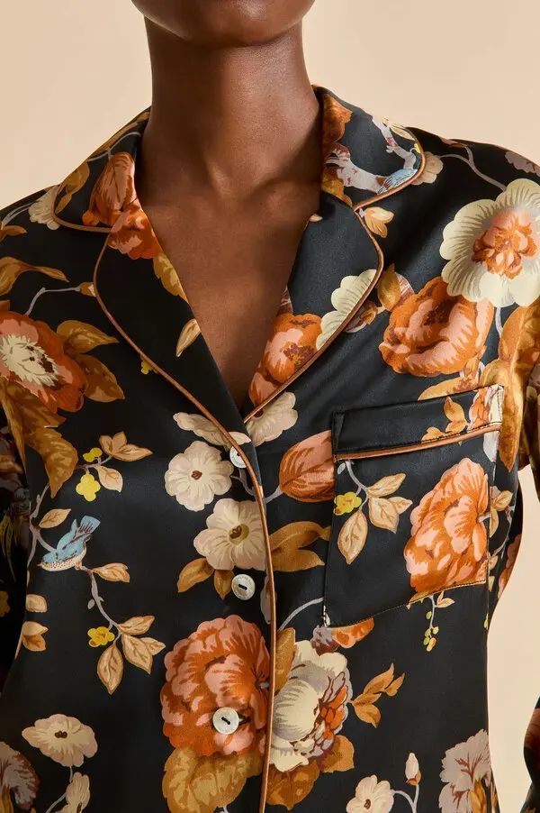 Olivia Von Halle Alba Evora Floral Pajamas