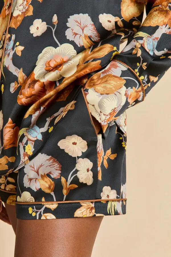 Olivia Von Halle Alba Evora Floral Pajamas
