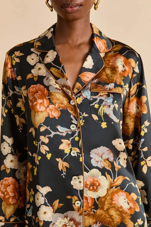 Olivia Von Halle Lila Evora Floral Pajamas