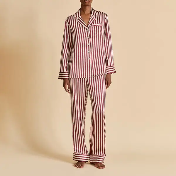 Olivia Von Halle Lila Soren Stripe Pajamas