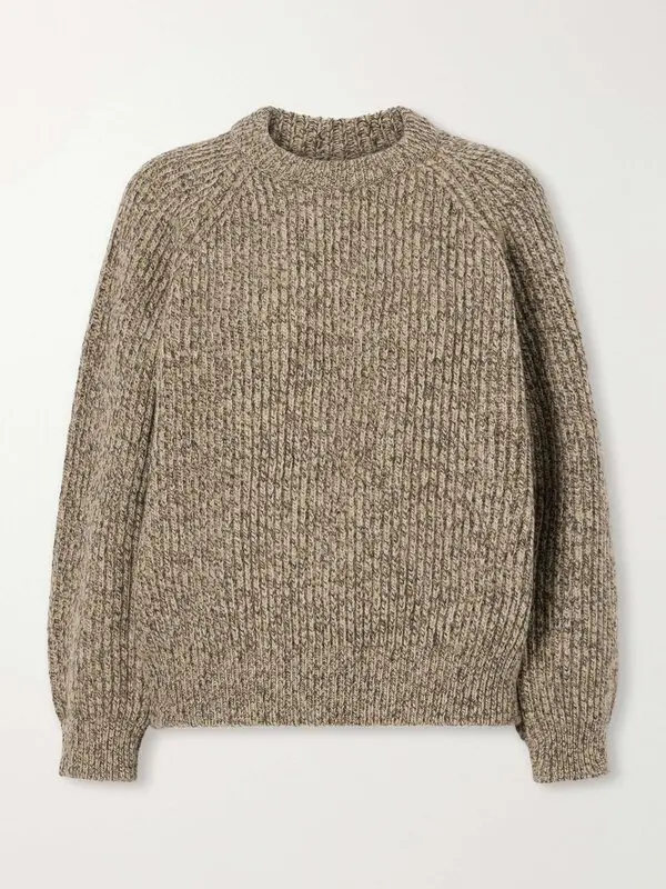 &daughter Ribbed Mélange Wool Sweater
