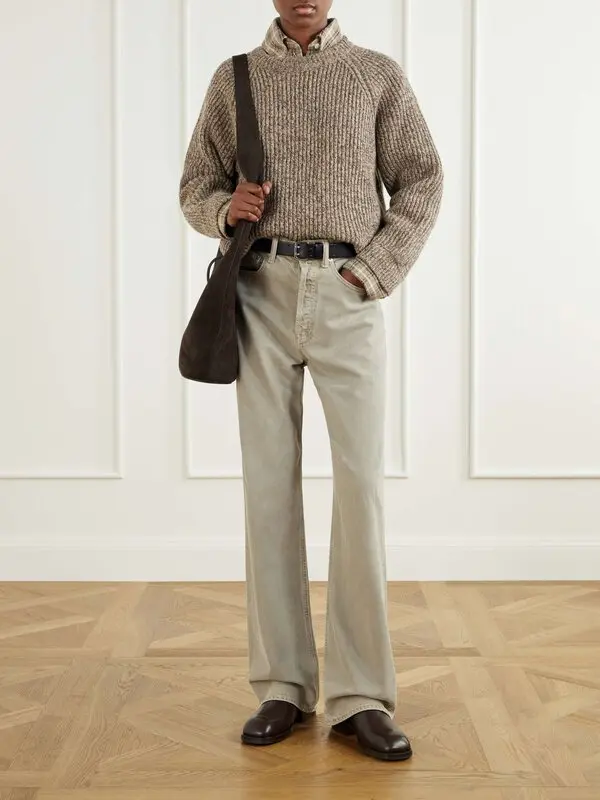 &daughter Ribbed Mélange Wool Sweater