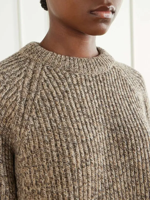 &daughter Ribbed Mélange Wool Sweater