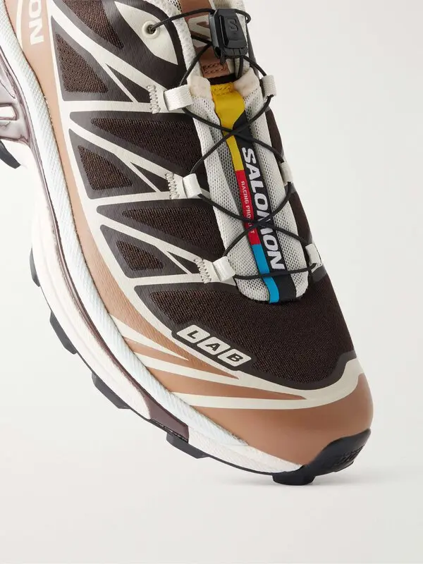 SALOMON Xt-6 Rubber-trimmed Mesh Sneakers