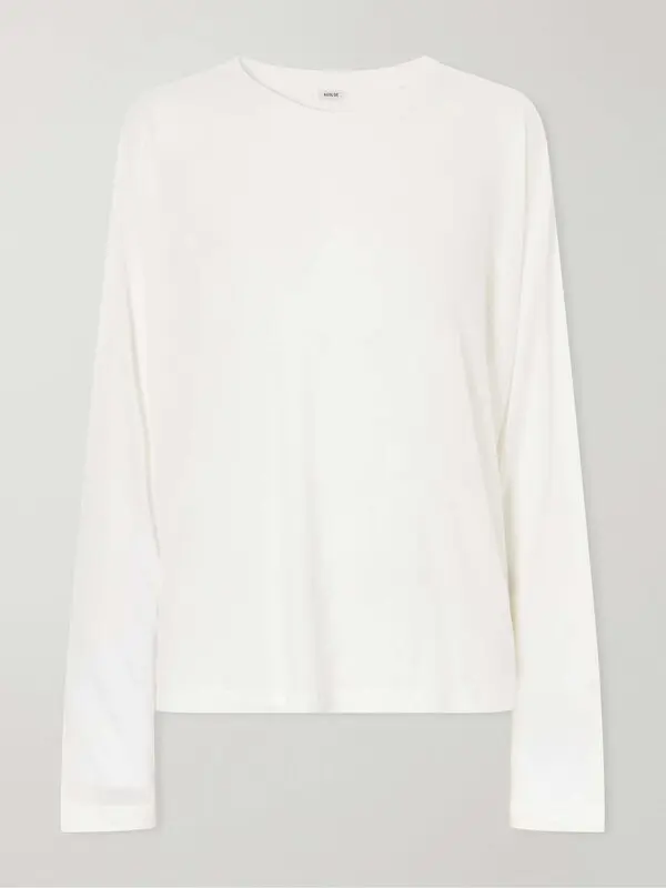 AGOLDE Sasha Tencel™ Lyocell-jersey T-shirt - White