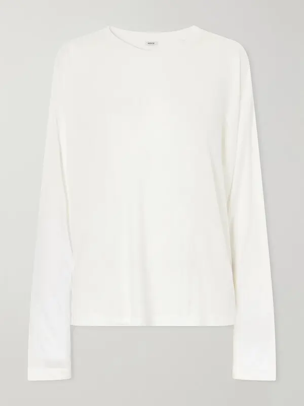 AGOLDE Sasha Tencel™ Lyocell-jersey T-shirt - White