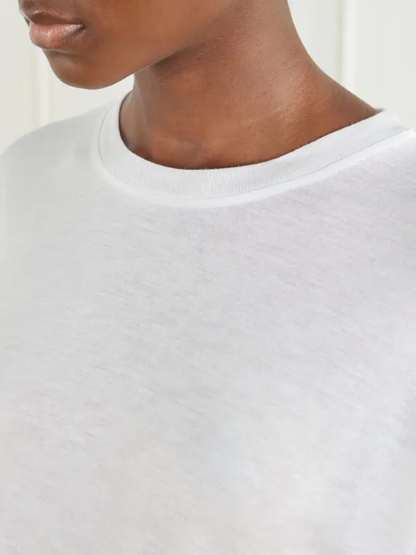 AGOLDE Sasha Tencel™ Lyocell-jersey T-shirt - White