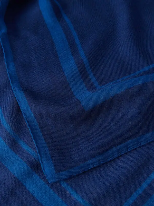 Saint Laurent Printed Wool-twill Scarf