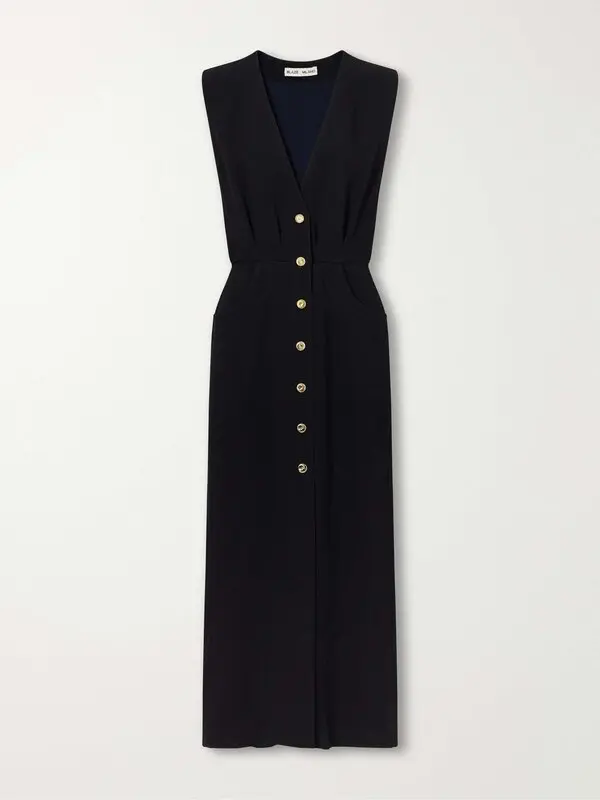 BLAZÉ MILANO Friesian Crepe Midi Dress