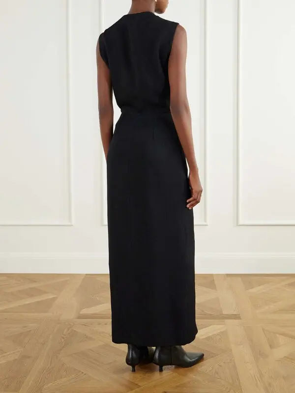 BLAZÉ MILANO Friesian Crepe Midi Dress