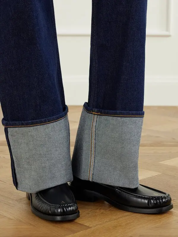 AGOLDE Big Cuff Jean Mid-rise Wide-leg Jeans - Blue