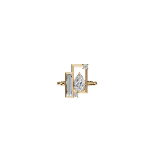 AYA FINE JEWELRY Sloane Engagement Ring - Yellow