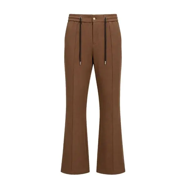 DAVID WEJ Enzo Cotton Loose Fit Trouser - Brown