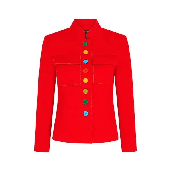 BEATRICE VON TRESCKOW Tessie Cotton Jacket - Red