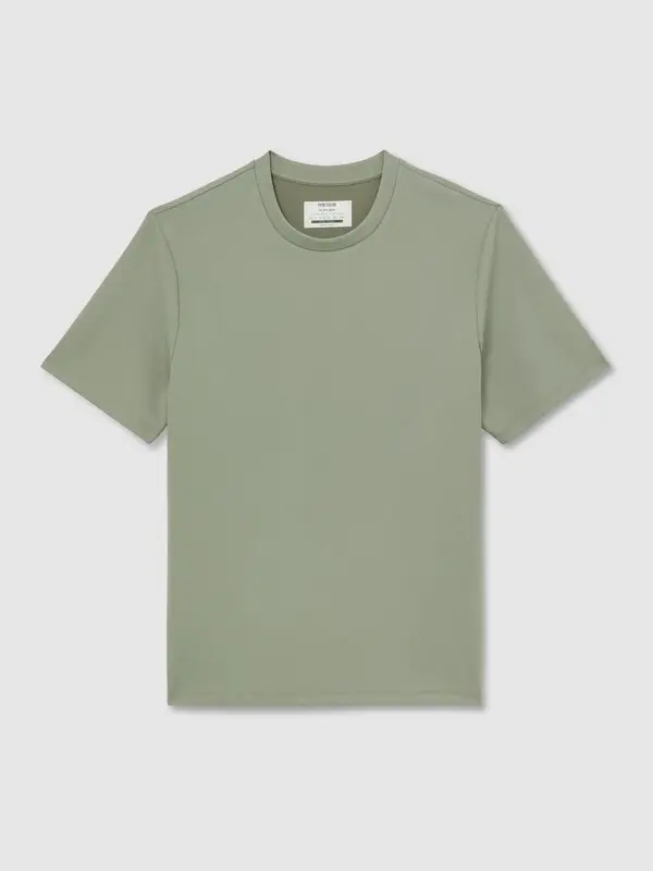REISS Day T-shirt - Sage Green