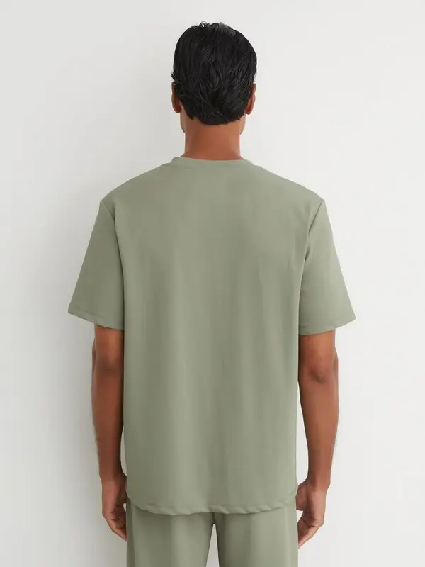 REISS Day T-shirt - Sage Green