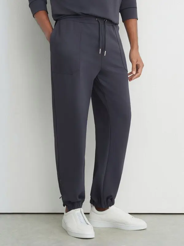 REISS Crescent Joggers - Airforce Blue