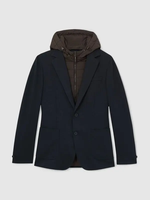 REISS Boxer Tailored Fit R-flex Gilet-insert Single-breasted Blazer
