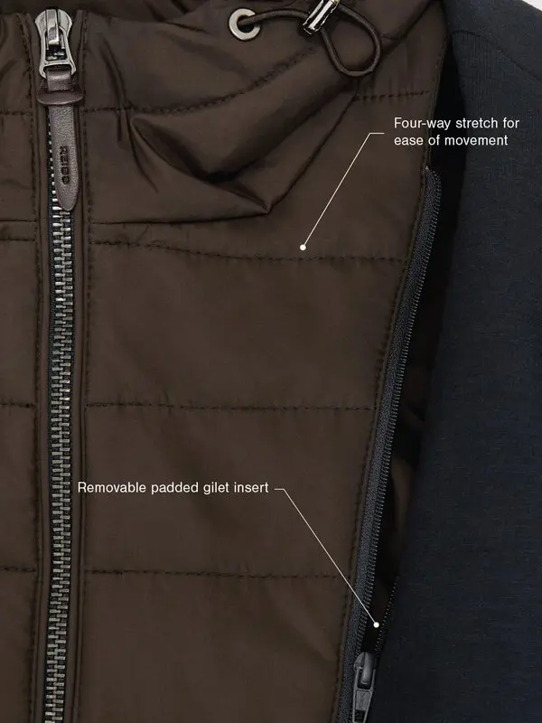 REISS Boxer Tailored Fit R-flex Gilet-insert Single-breasted Blazer