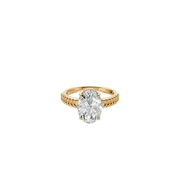 AYA FINE JEWELRY 3 Carat Wren Oval Cut Igi Certified Lab Grown Diamond Engagement Ring In Gold - Yellow