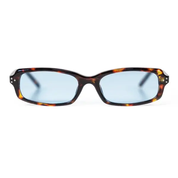 6FIFTYTWO® Black / Blue Bad Decisions Tortoiseshell Blue Lens Sunglasses