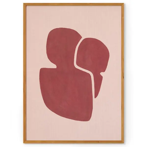 LENA WIGERS Pink / Red Cradle Rouge 30 × 40 Cm Art Print