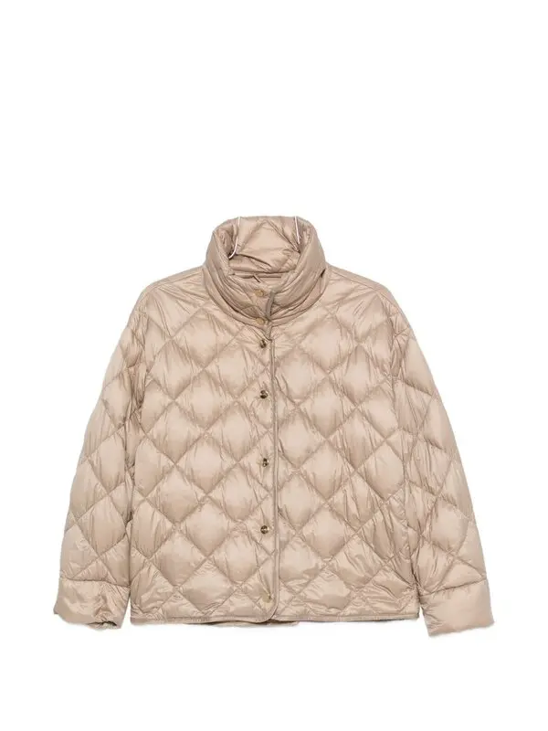 Max Mara Quilted Down Jacket - Beige