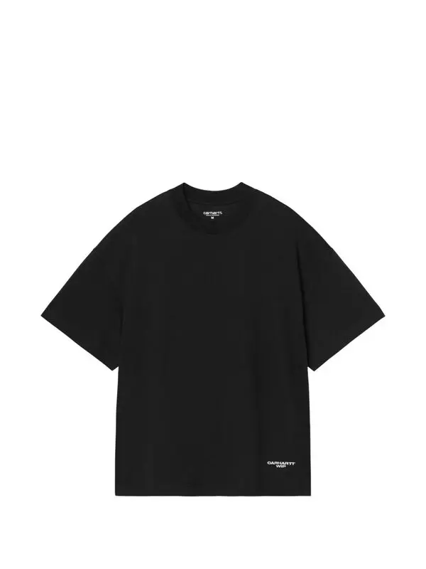 Carhartt Work In Progress Logo Cotton T-shirt - Black