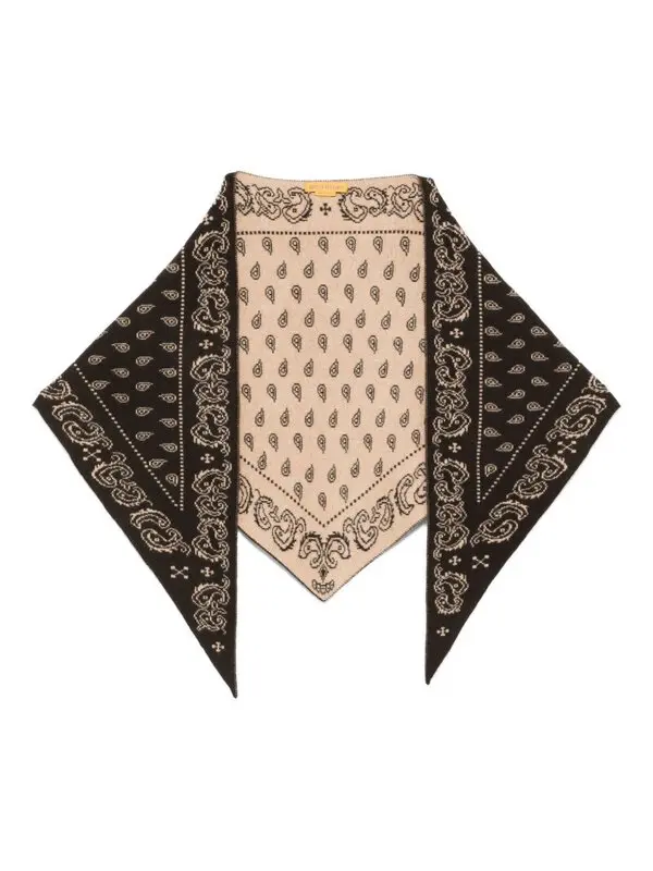 Guest In Residence Printed Foulard - Brown