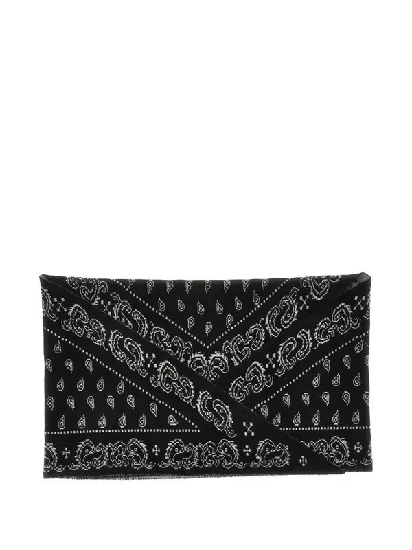 Guest In Residence Printed Cashmere Foulard - Black