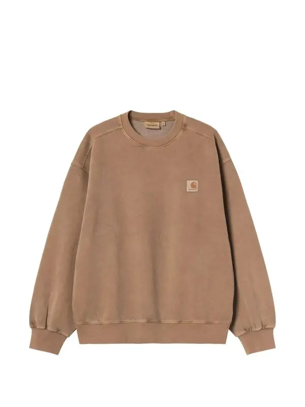Carhartt Work In Progress Logo Cotton Sweatshirt - Brown