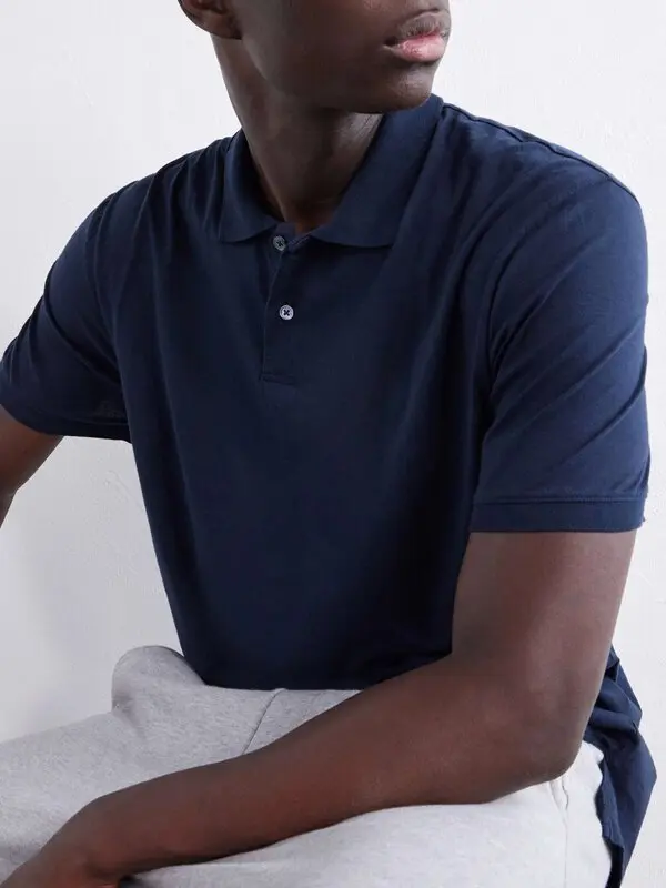 JAMES PERSE Cotton-jersey Polo Shirt
