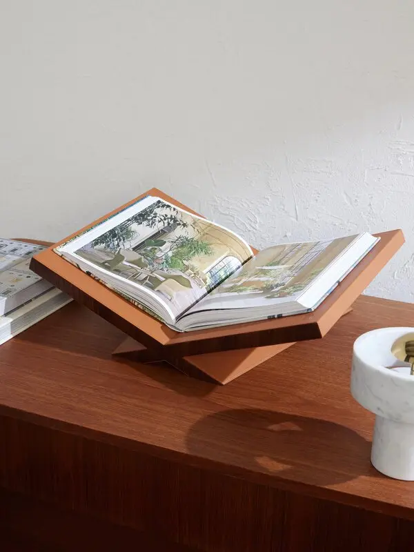 Assouline Culture Ultimate Wood And Leather Bookstand