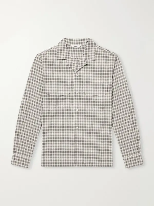 3sixteen Checked Cotton Shirt - Neutrals