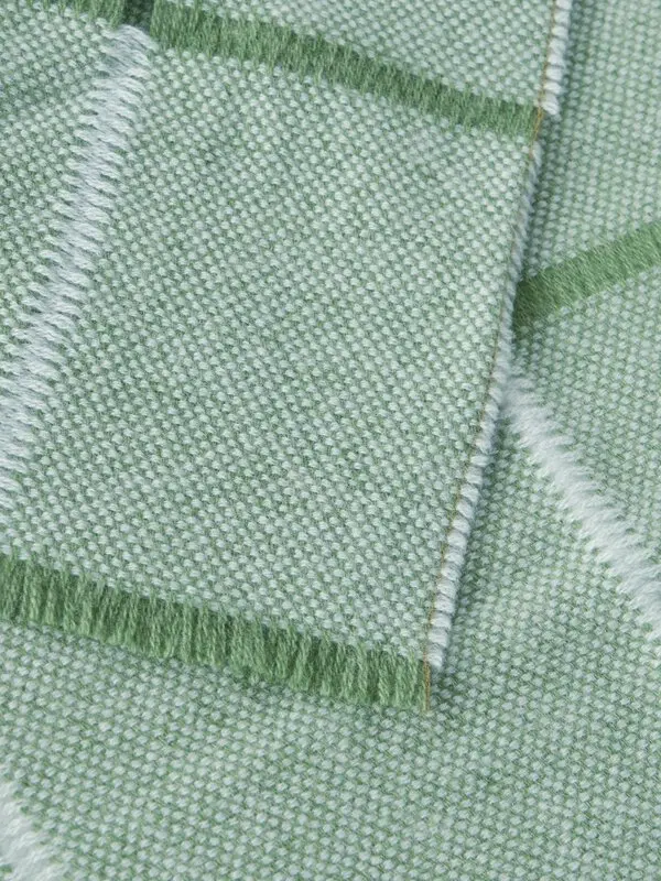 GOD'S TRUE CASHMERE Fringed Striped Cashmere Scarf