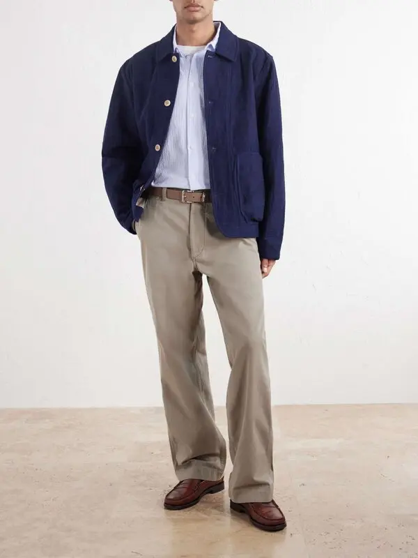 Folk Striped Seersucker Cotton Shirt