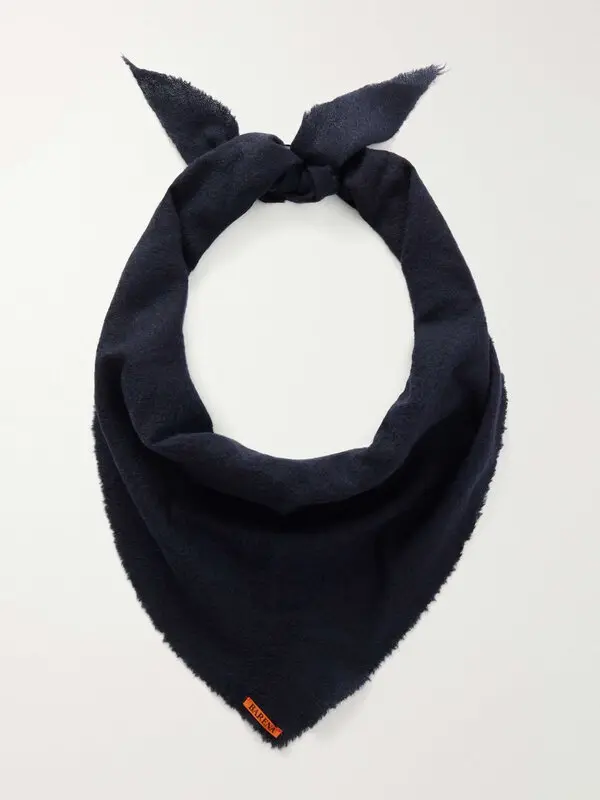 Barena Venezia Virgin Wool Scarf - Navy