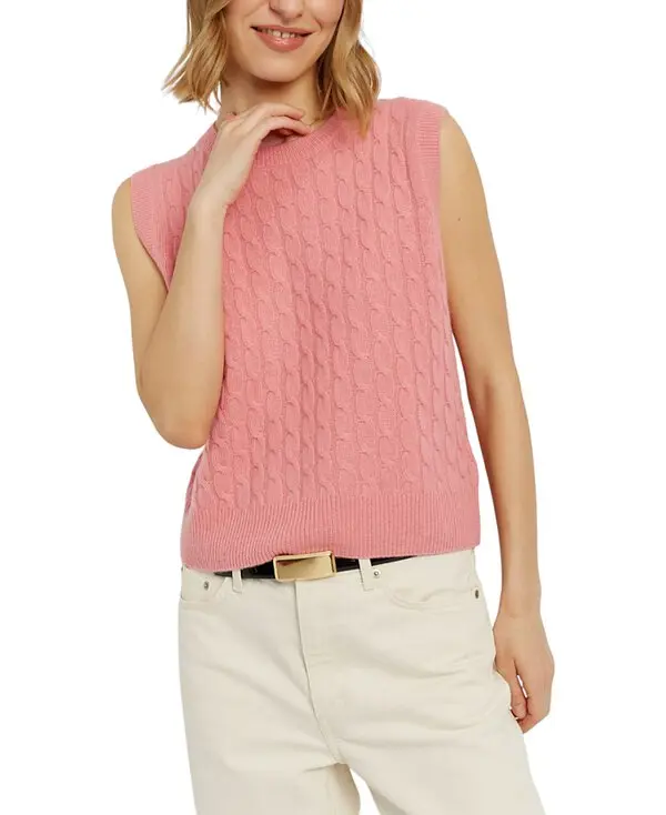 Chinti & Parker Pure Cashmere Cabled Tank