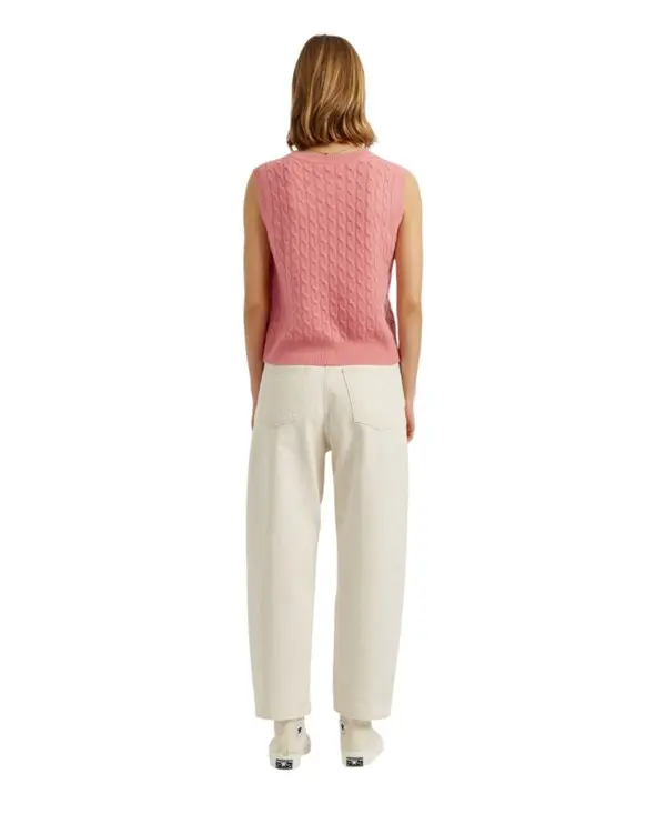 Chinti & Parker Pure Cashmere Cabled Tank