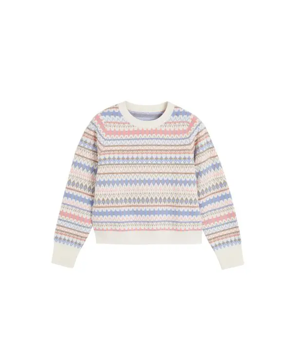 Chinti & Parker Wool-cashmere Winter Fair Isle Pullover Sweater