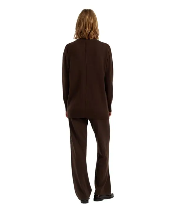 Chinti & Parker Long Wool-cashmere Cardigan - Chocolate