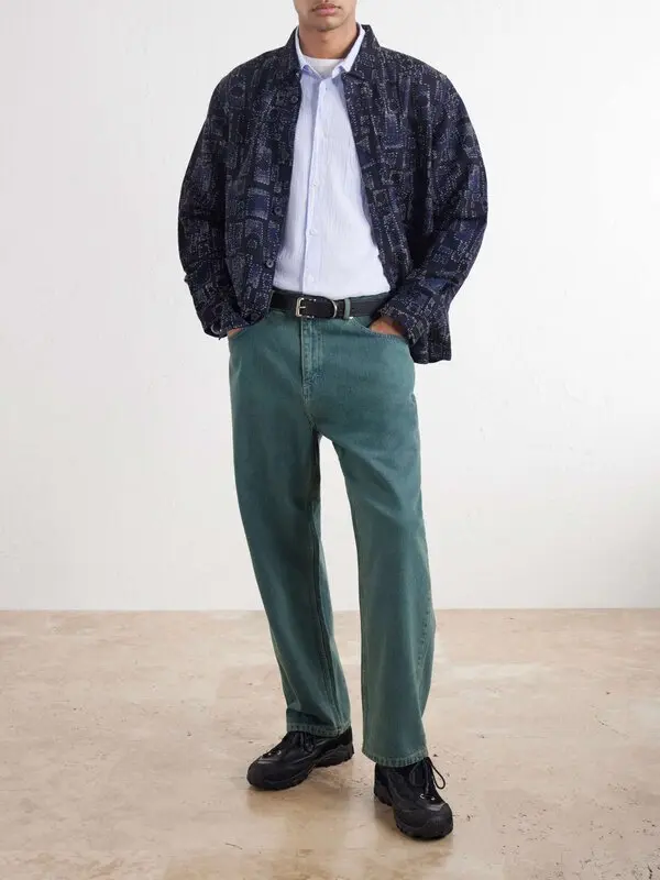 Folk Barrel-leg Jeans