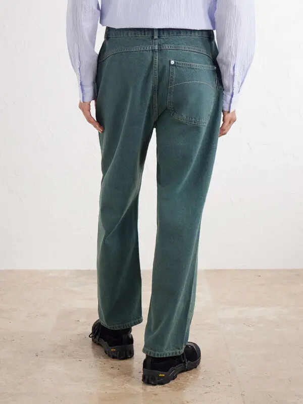 Folk Barrel-leg Jeans
