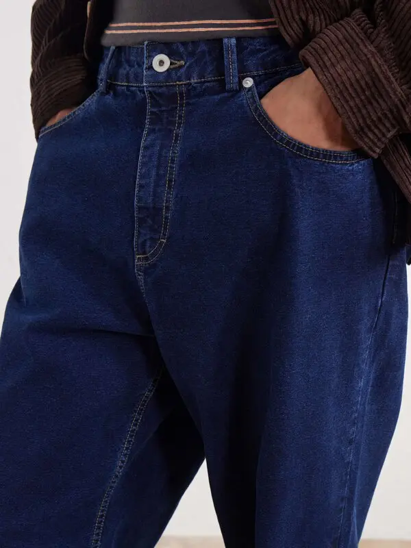 Folk Barrel-leg Jeans