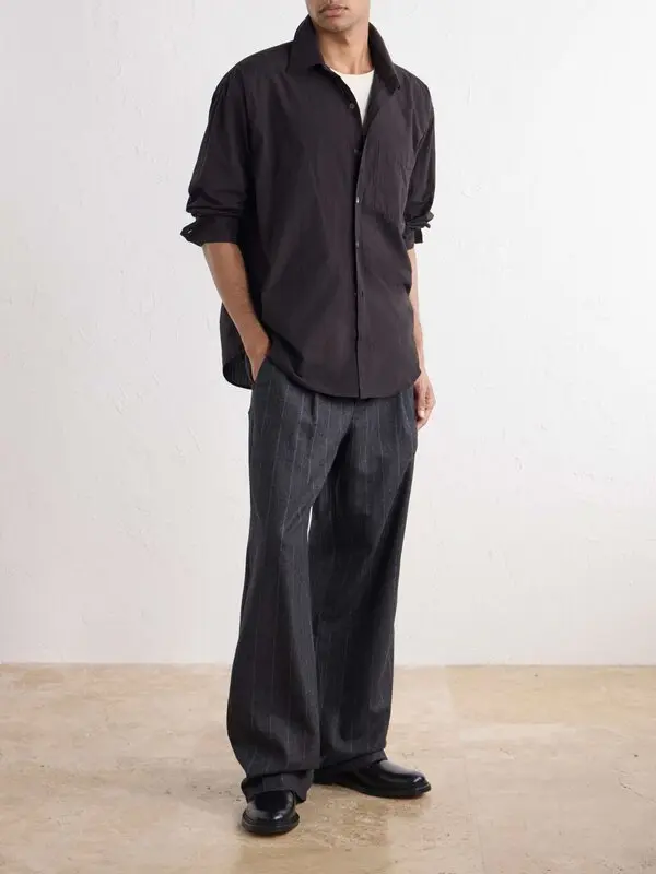 MFPEN Executive Striped Cotton-poplin Shirt